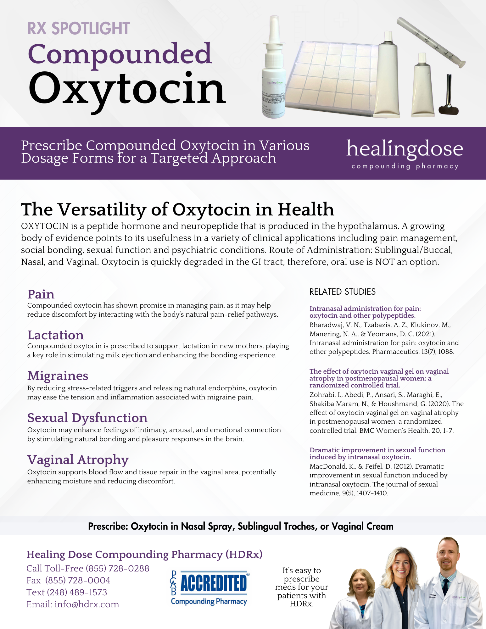 Oxytocin Nasal Spray - Healing Dose Compounding Pharmacy